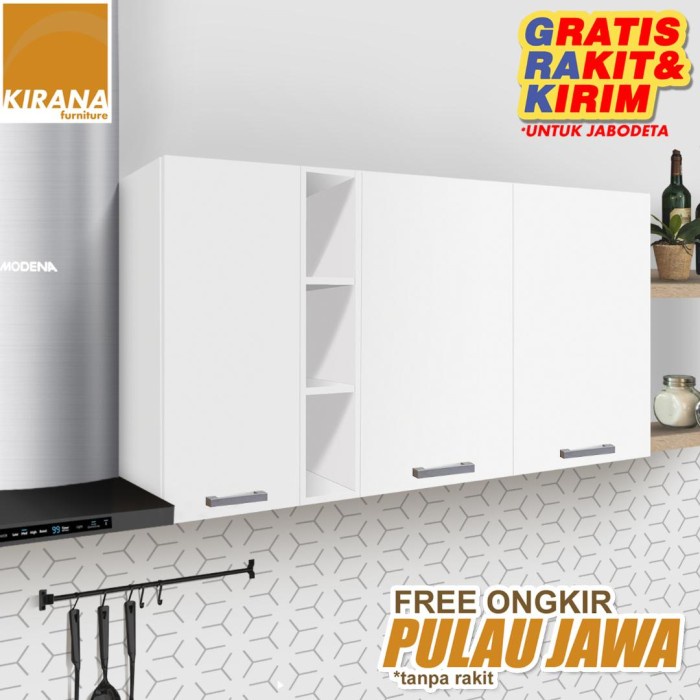 Jual Rak Dapur Kitchen Set Atas / Rak / Kabinet Lemari Dapur Minimalis ...