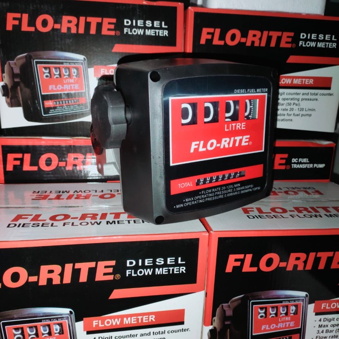 Jual Pengukur Arus Flow Meter Solar 1 Inch 4 Digit Flo Rite Flowmeter Drat Shopee Indonesia