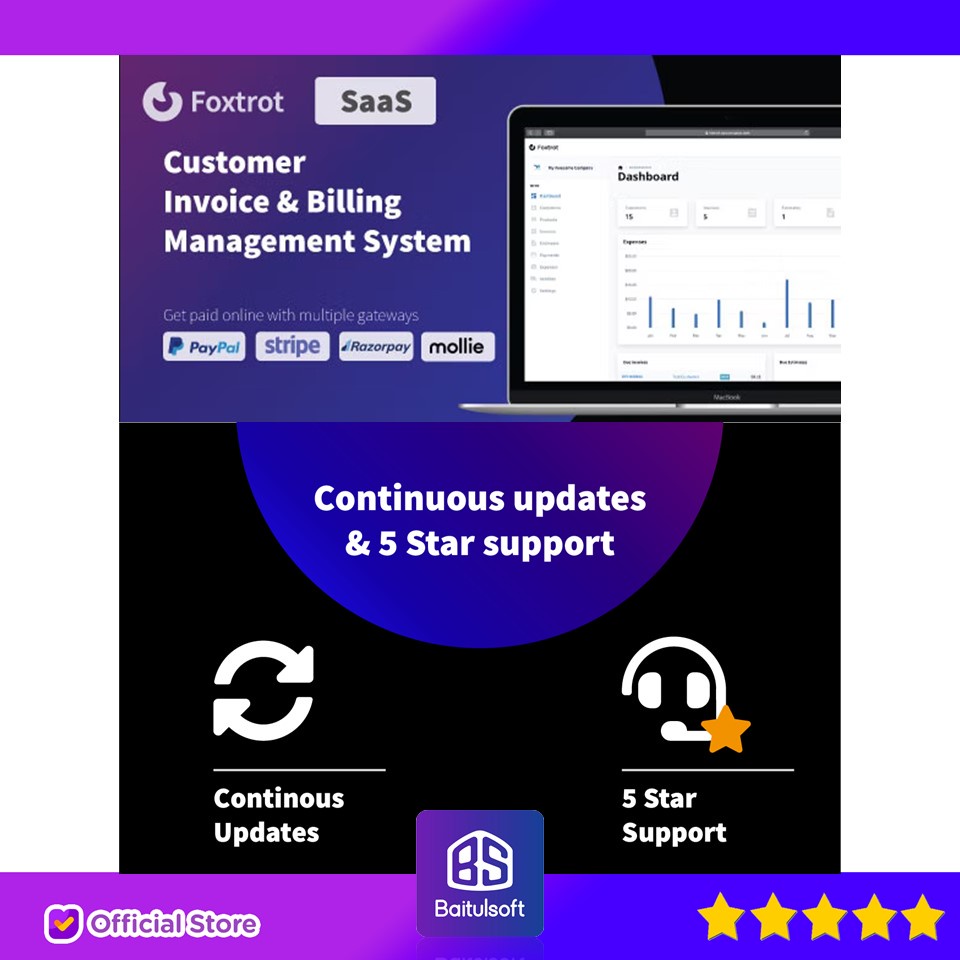 Jual SOURCE CODE APLIKASI FOXTROT SAAS - CUSTOMER, INVOICE AND EXPENSE MANAGEMENT SYSTEM ...