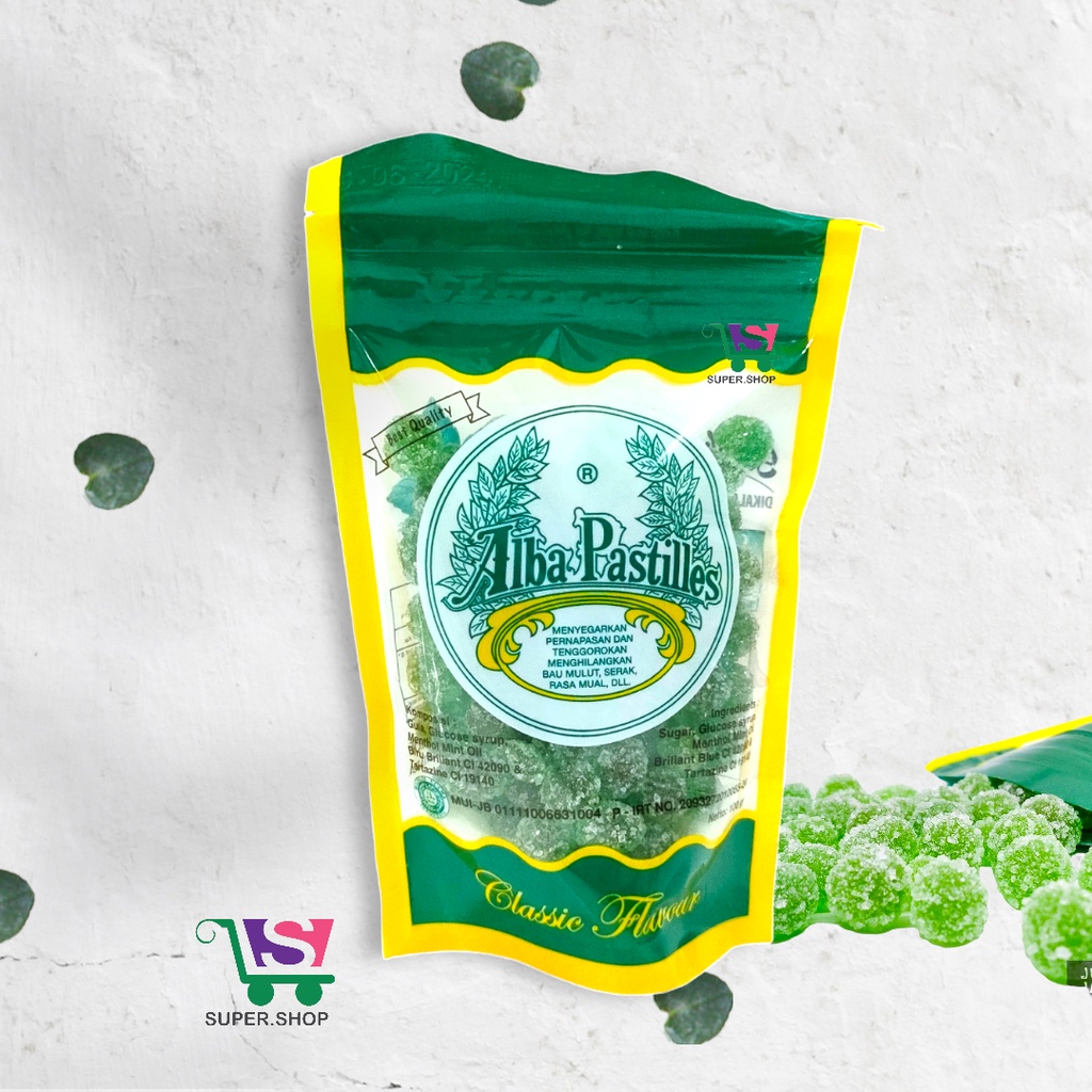 Jual Permen Alba Pastilles pelega tenggorokan . Permen Mint Jadul 100 ...
