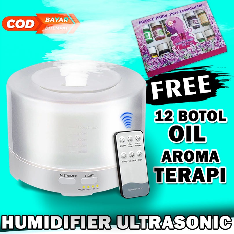 Jual Humidifier Aromaterapi 500ml Free Oil aromatherapy Diffuser Lampu ...