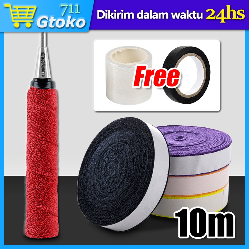 Jual Grip Towel Handuk Raket Roll Badminton Tennis Karet Anti Slip Grip ...