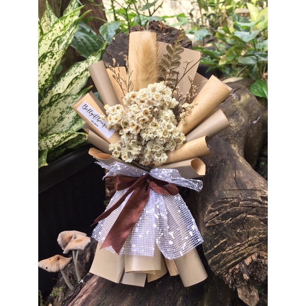 Jual Single bouquet flower / buket edelweis | Shopee Indonesia