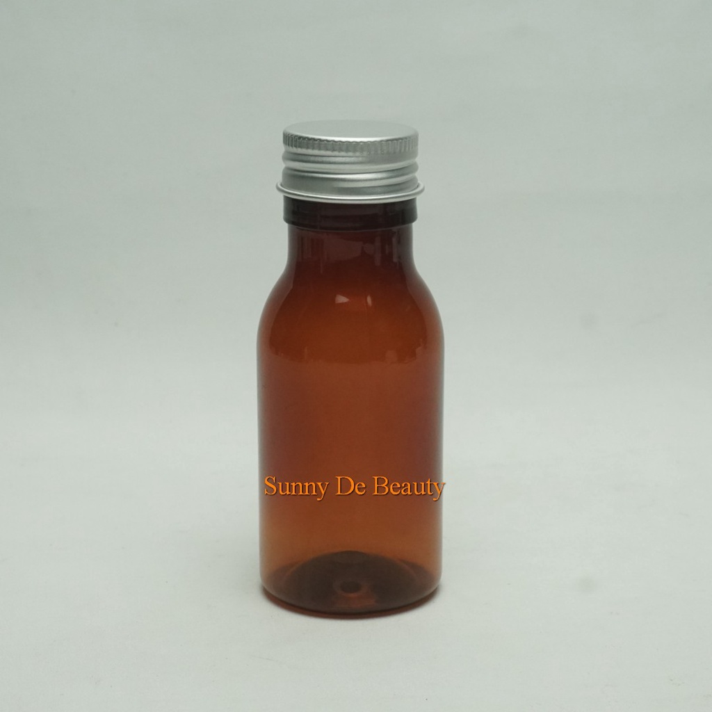 Jual Botol Obat Sirup 60 ml Coklat Tutup Alumunium Ulir Js / Botol ...