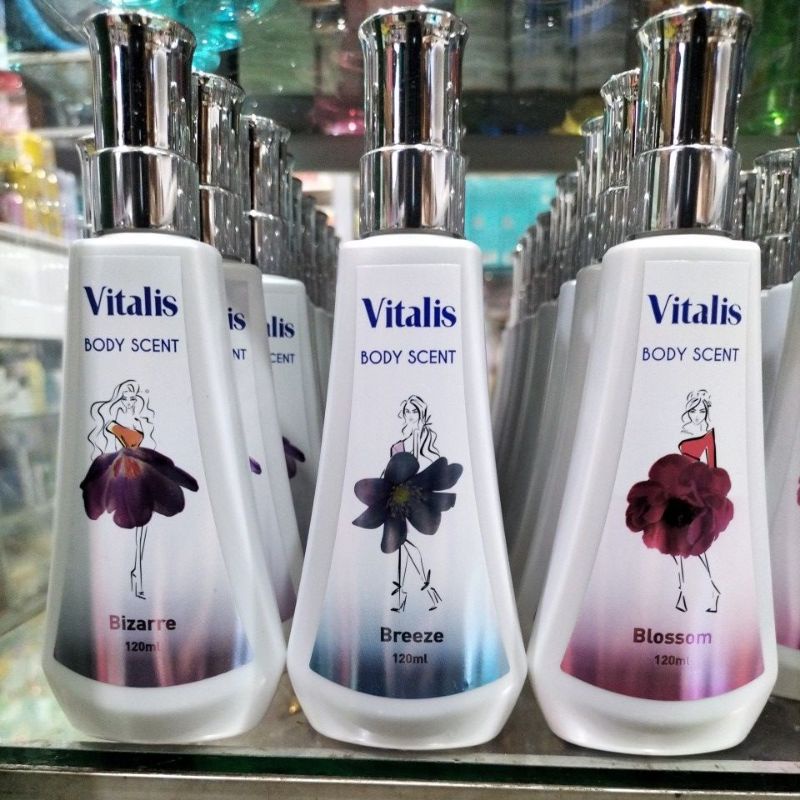 Jual (ORIGINAL) Vitalis Parfum Body Scent Spray 120 ml (Bizare, Blossom ...