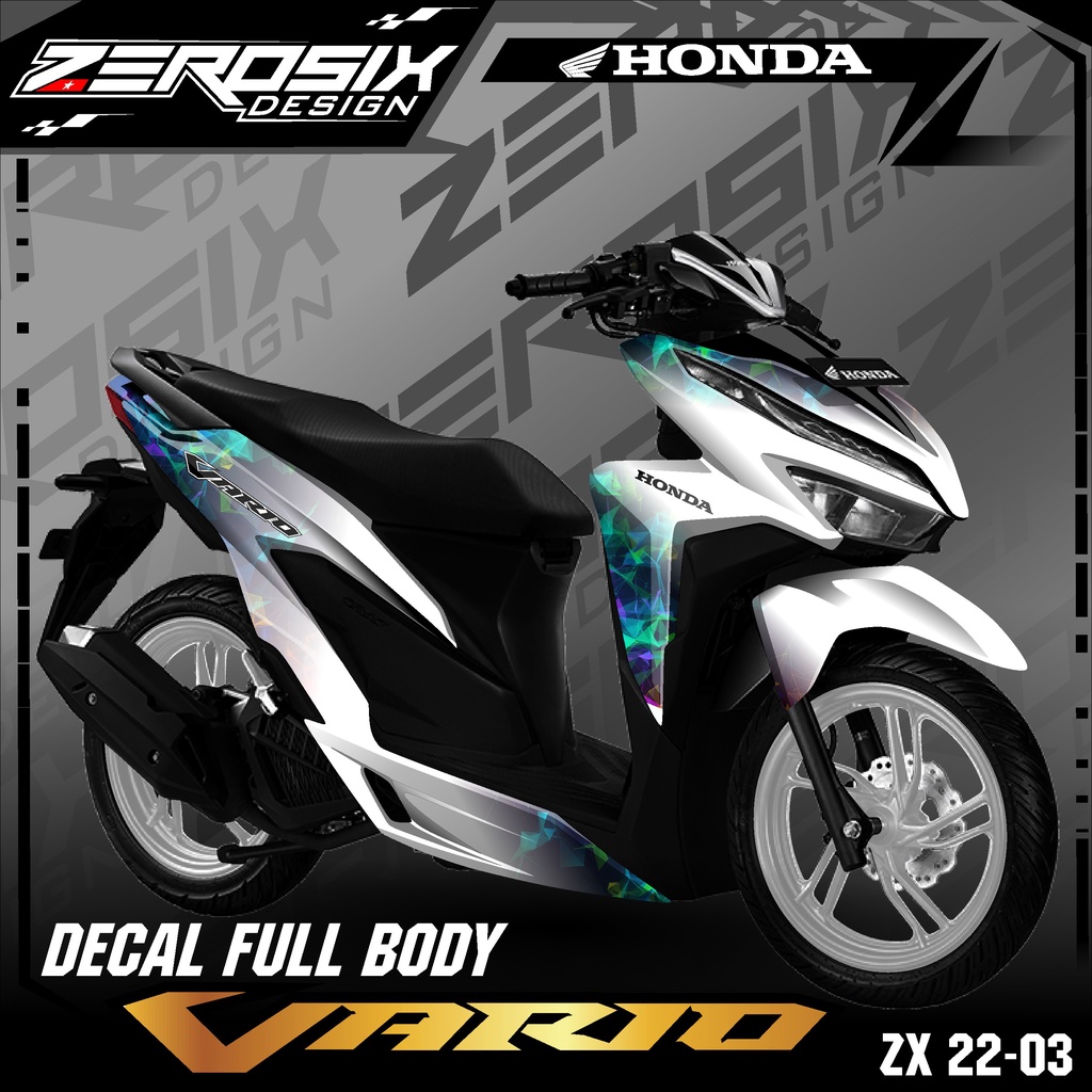 Jual Decal Sticker Honda Vario 125 150 2018 FULL BODY RAINBOW | Shopee ...