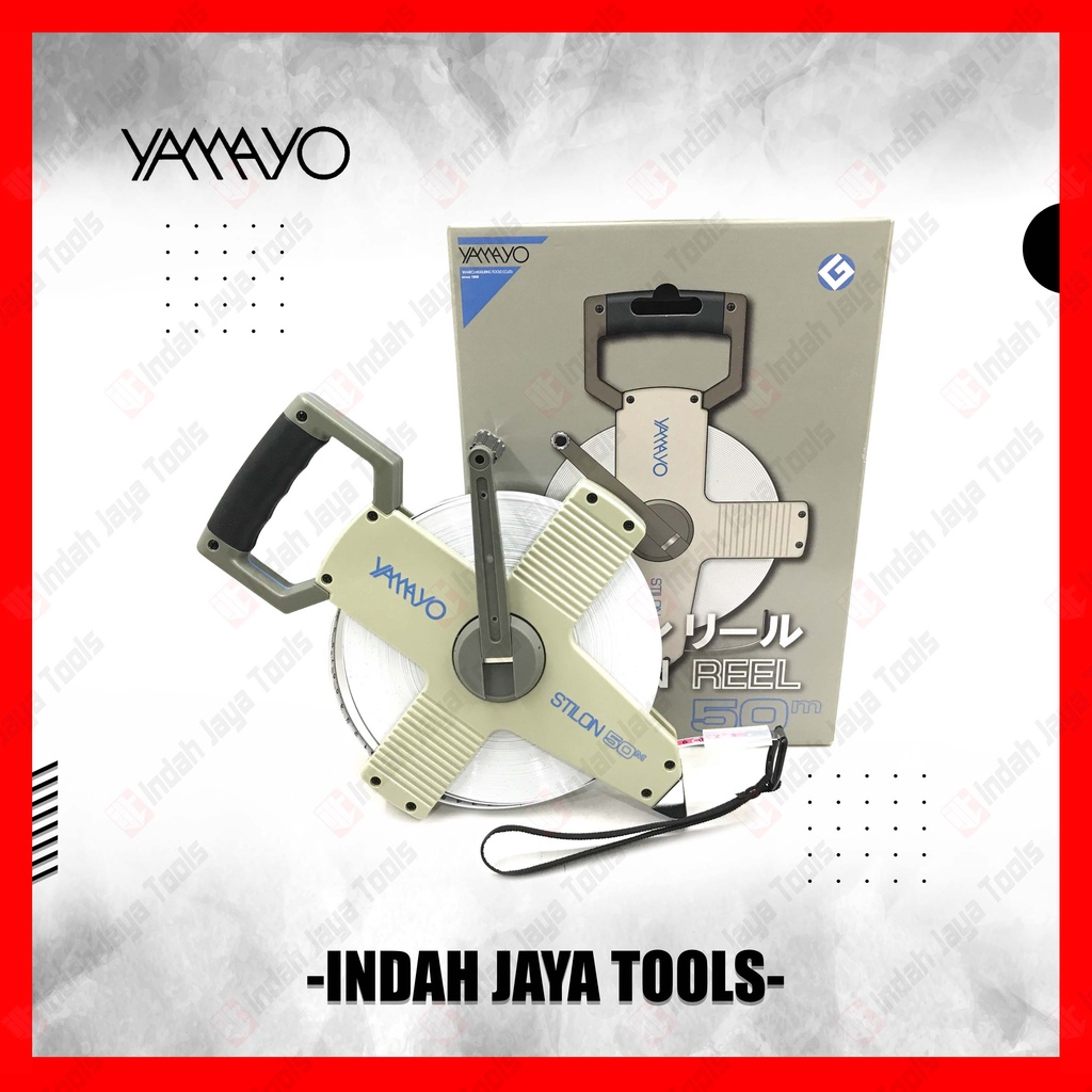 Jual YAMAYO STILON 50 M Meteran Tancap 50M Gulung Measuring Tape JAPAN ...
