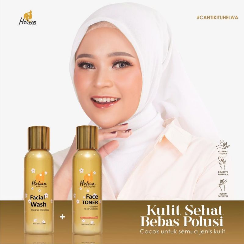 Jual Paket Facial Wash dan Toner Helwa Beautycare ( Free Gift ...