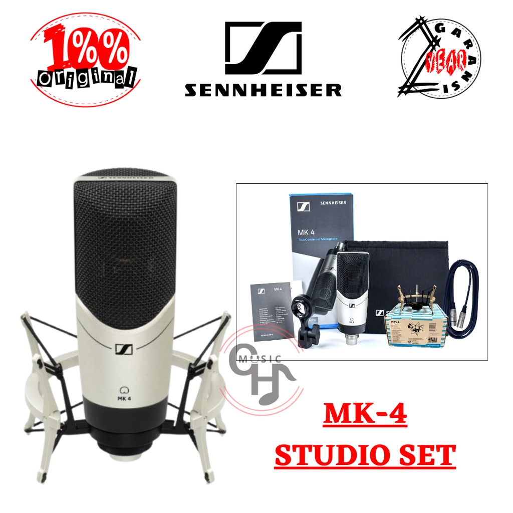 Jual Sennheiser MK4 Studio Set Condenser Microphone Original | Shopee ...