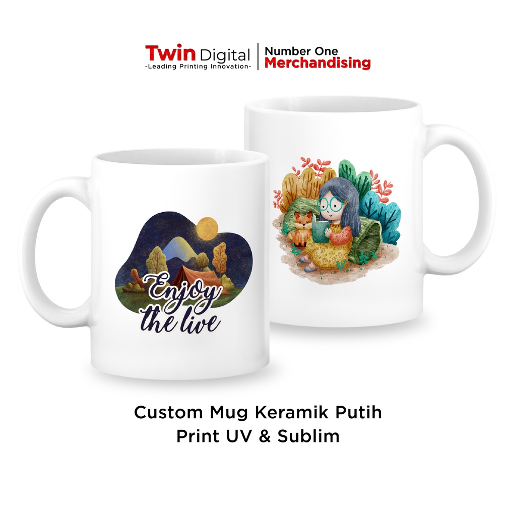 Jual Twindigital Mug Keramik Putih Custom Souvenir Merchandise - Mug ... Jual Twindigital Mug Keramik Putih Custom Souvenir Merchandise - Mug ...