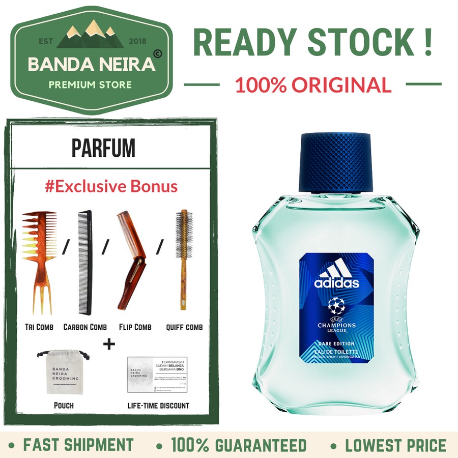 Jual ADIDAS UEFA Dare Edition Eau De Toilette / Parfum Cologne Pria ...