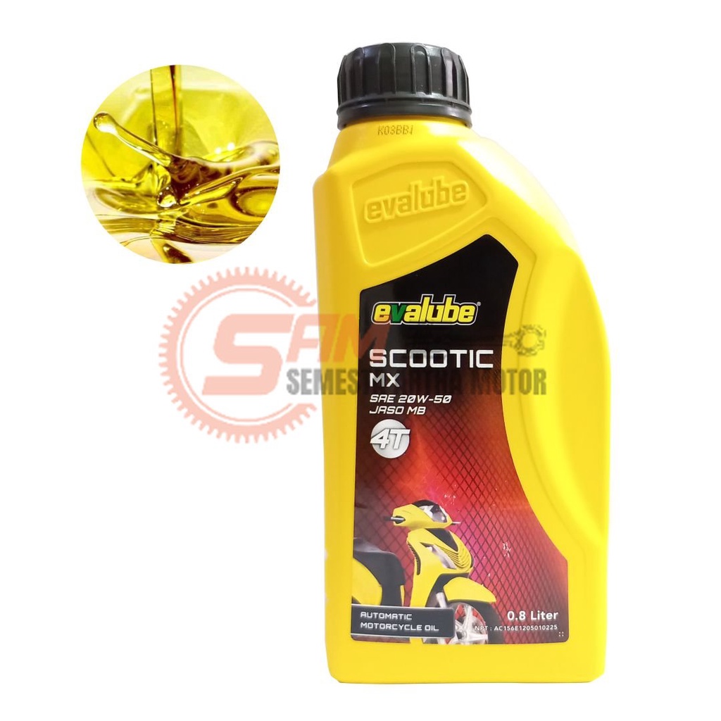 Jual Evalube Scootic MX Oli Mesin Motor Matic Universal Oil 4 Tax 800ml ...
