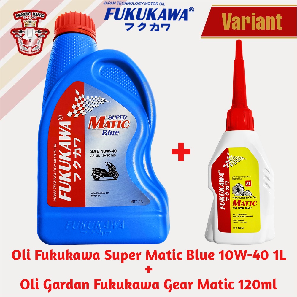 Jual Paket Oli Mesin Gardan Super Matic Blue 10W-40 API SL/JASO MB 800 ...