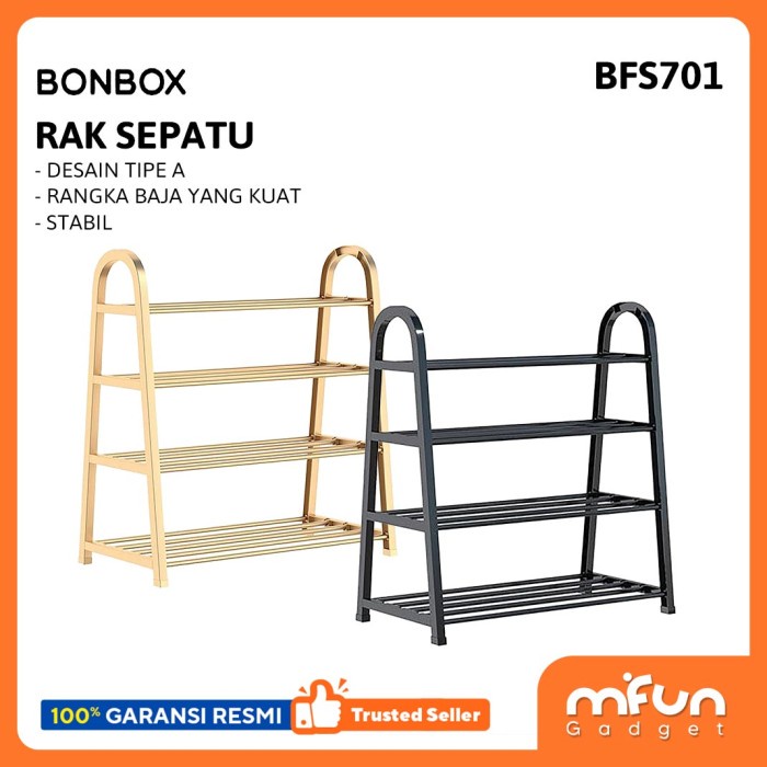 Jual Rak Sepatu 4 Susun Rak Serbaguna Tinggi Kuat Tahan Lama BFS701 ...