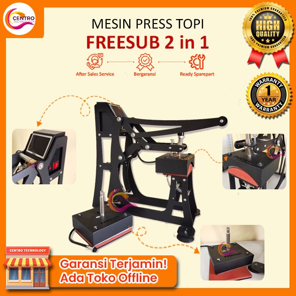 Jual MESIN PRESS TOPI & LABEL EXCLUSIVE (SEMI AUTO OPEN & TOUCH SCREEN ...