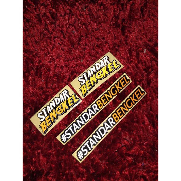 Jual Original Sticker STANDAR BENGKEL (4pcs + 1pcs bonus) | Shopee ...
