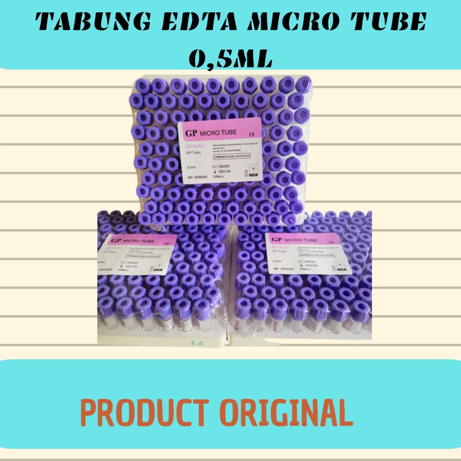Jual Tabung edta 0.5 ml Micro /Micro Tube edta 0,5 ml | Shopee Indonesia