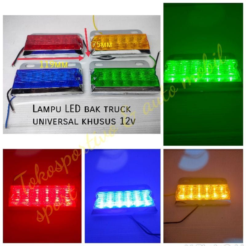 Jual Lampu LED bak truck 12v box variasi Lampu truck mobil LED DNY 91 ...