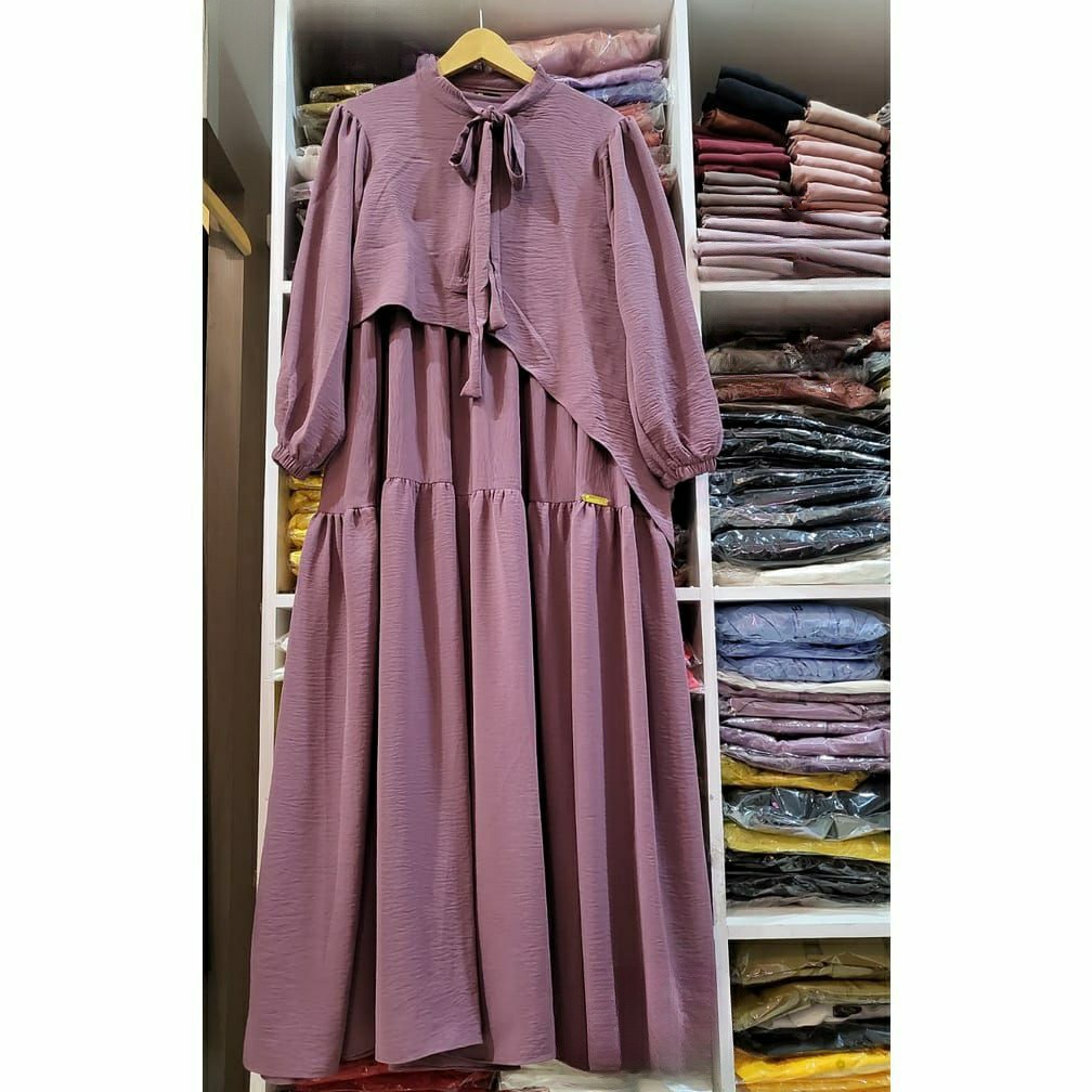 Jual [ INER + OUTER ] AYUNI SETELAN MAXI Bahan crinkle 2 in 1 GAMIS ...