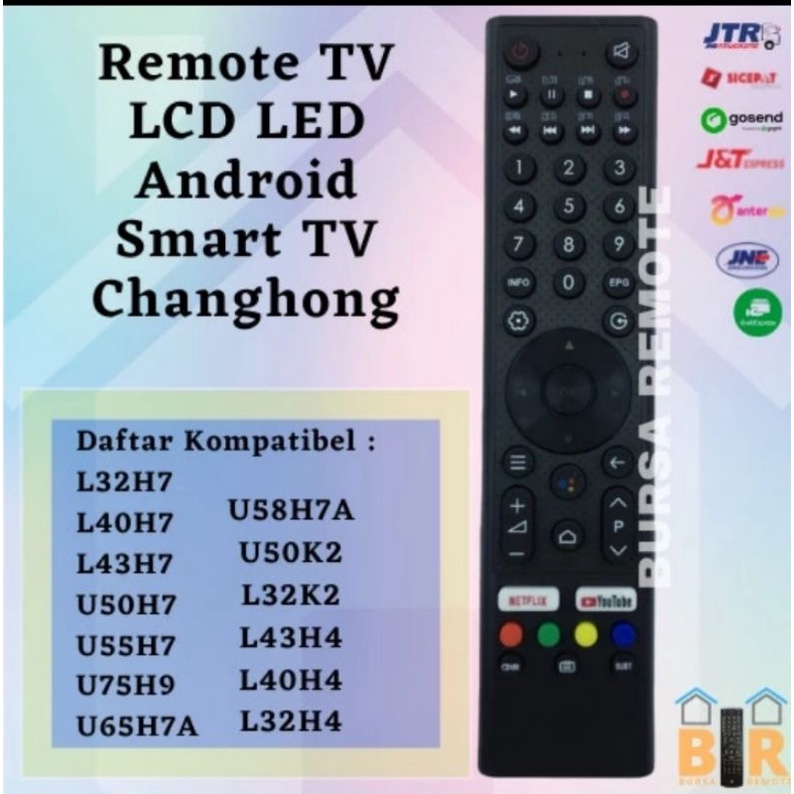Jual REMOTE TV CHANGHONG LCD LED ANDROID SMART TV INFRARED | Shopee ...