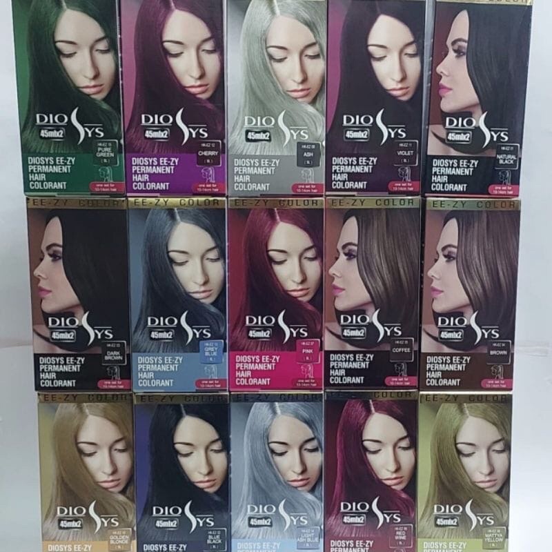 Jual DIOSYS EE ZY PERMANENT HAIR COLOR 45ML | PEWARNA RAMBUT DIOSYS ...