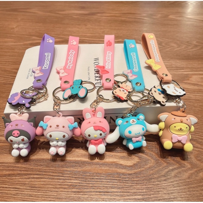 Jual Gantungan Kunci Sanrio/ Cute Keychain (Hello Kitty Melody Cinnamoroll Pompurin Kuromi ...