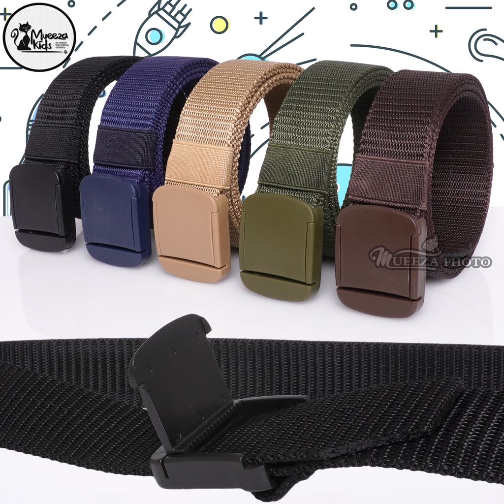 Jual Mueeza Kids Ikat Pinggang Sekolah Anak-anak sabuk Kanvas Nylon ...