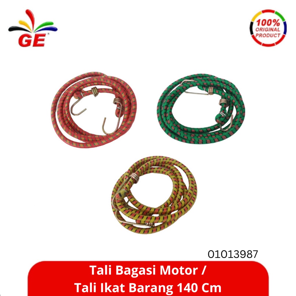 Jual GE - Tali Bagasi Motor / Tali Ikat Barang 140 Cm 01013987 | Shopee ...