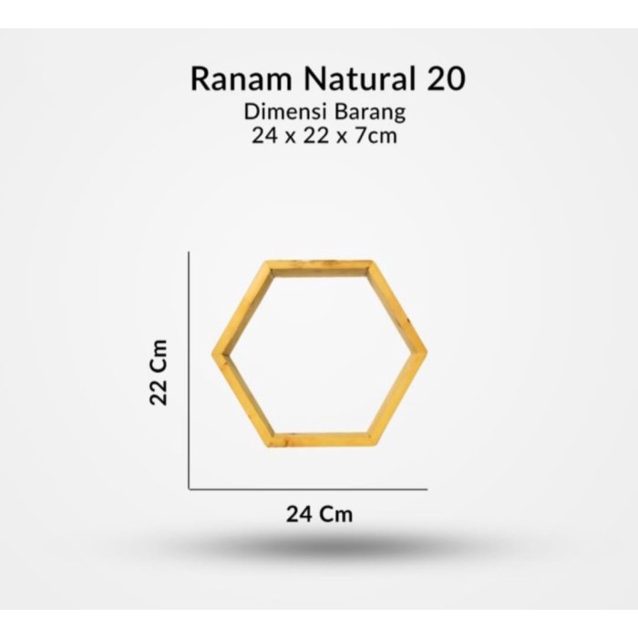 Jual RAK HEXAGONAL Rak Dinding Segi Enam Kayu Minimalis Dekorasi - 20 ...