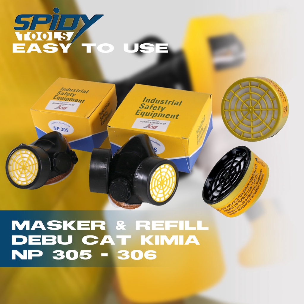 Jual Masker Respirator Debu, Cat & Kimia NP 305-306 Chemical Pemadam ...