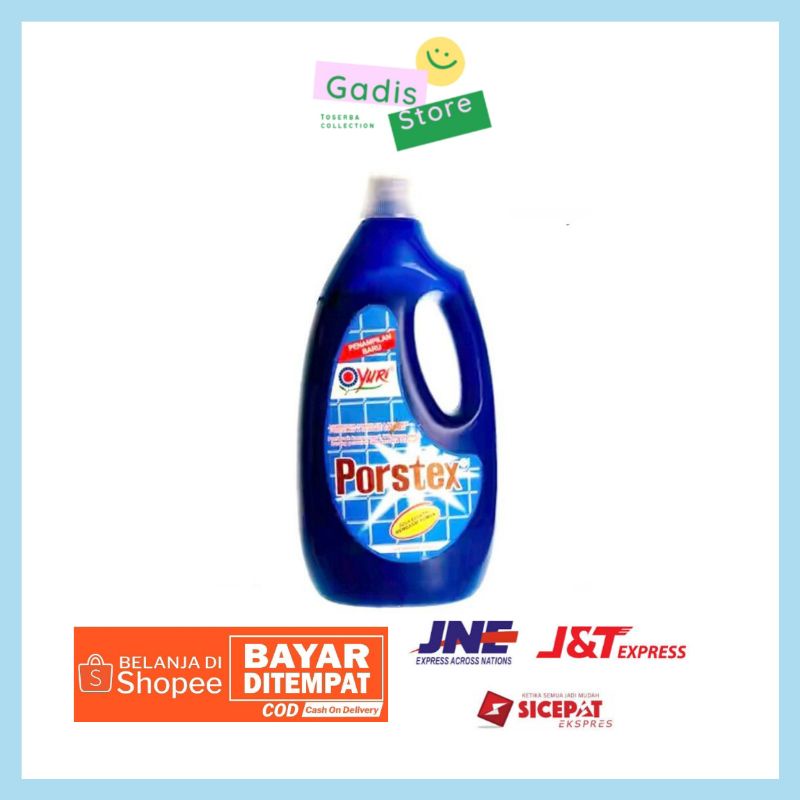 Jual Yuri Porstex Porcelain & Ceramic Cleaner - Biru 500 ml dan 1000 ml ...