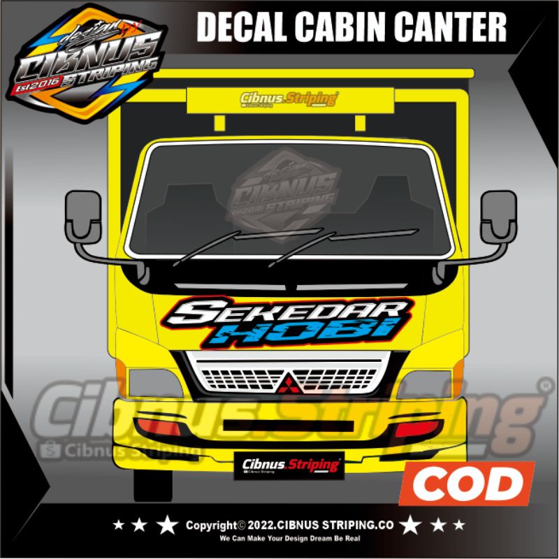 Jual Sticker Cabin Truk Canter,Giga,Elf,Dutro,Dyna,Ragasa,Umplong ...