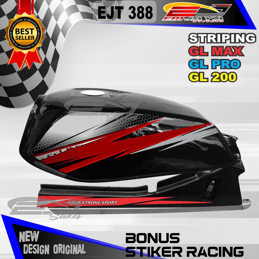 Jual striping gl max gl pro gl neo tech variasi hologram / stiker motor ...