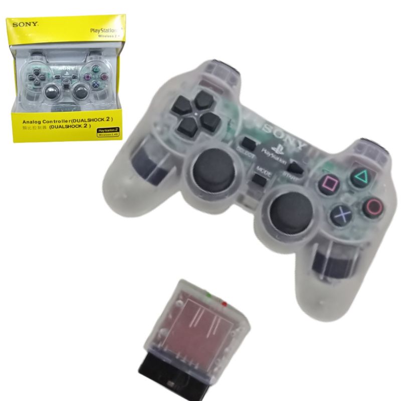Jual Stik Stick PS2 Wireless Ori Pabrik Hitam Controller | Shopee Indonesia