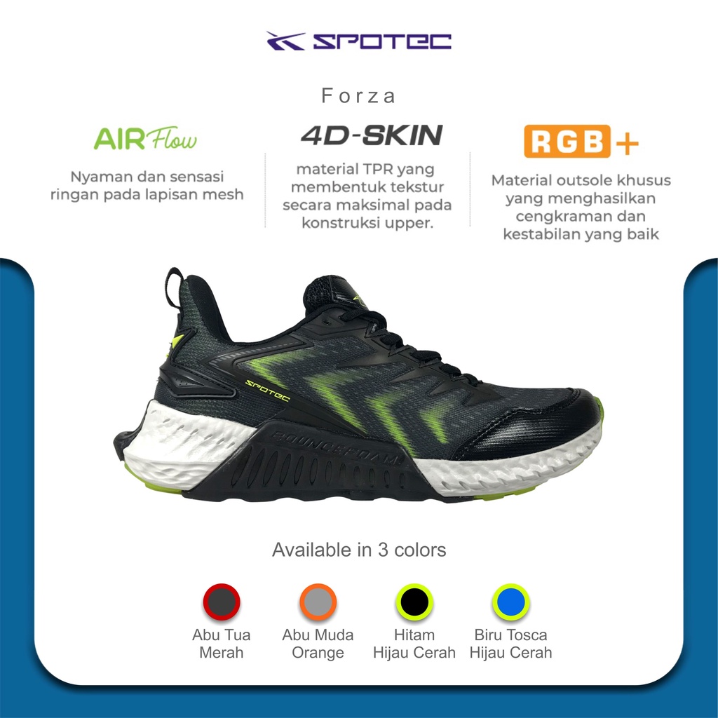 Jual SPOTEC Sepatu RUNNING Artikel FORZA | Shopee Indonesia