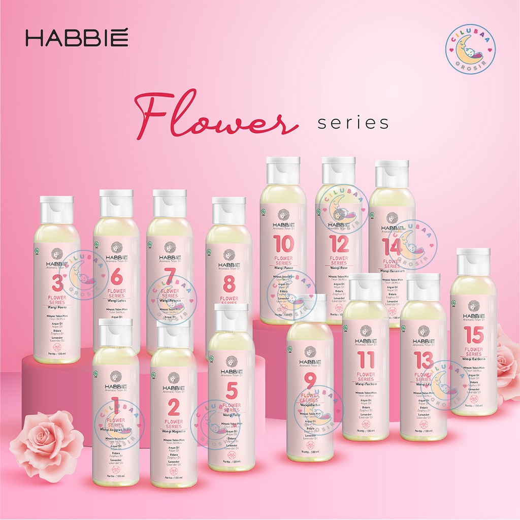 Jual Habbie Aromatic Telon Oil Flower Series - Minyak Telon Habbie Seri ...