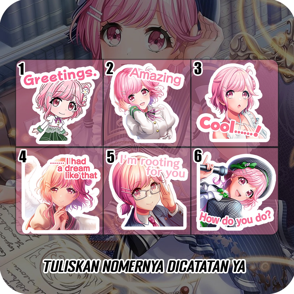 Jual Stiker Glossy Miyu SakuradaD4DJ, Sticker Anime Lucu Anti Air Untuk ...