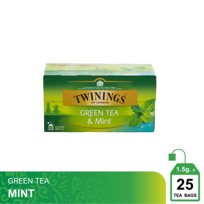 Jual Twinings Teh Hijau Celup Rasa Green Tea Mint 1.5grx25 - Twinnings ...