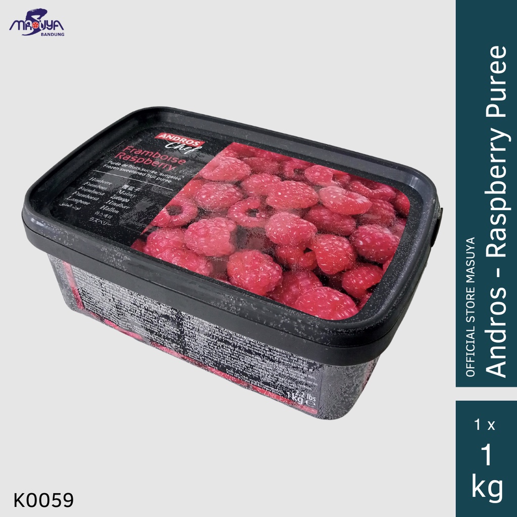 Jual ANDROS Frozen Raspberry Puree 1KG | Shopee Indonesia