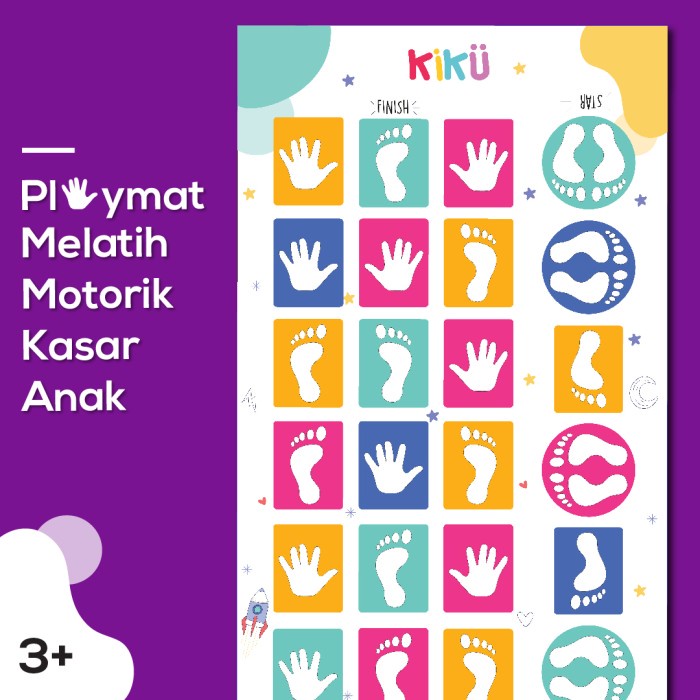 Jual Ply Playmat Sensory Path Melompat Kaki Tangan | Shopee Indonesia