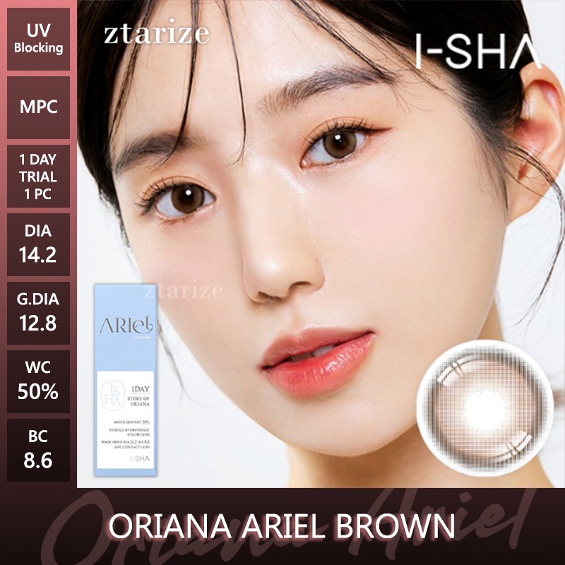 Jual ztarize - Ready Stock - Trial I-SHA Oriana Ariel Brown 1 Day Daily ...