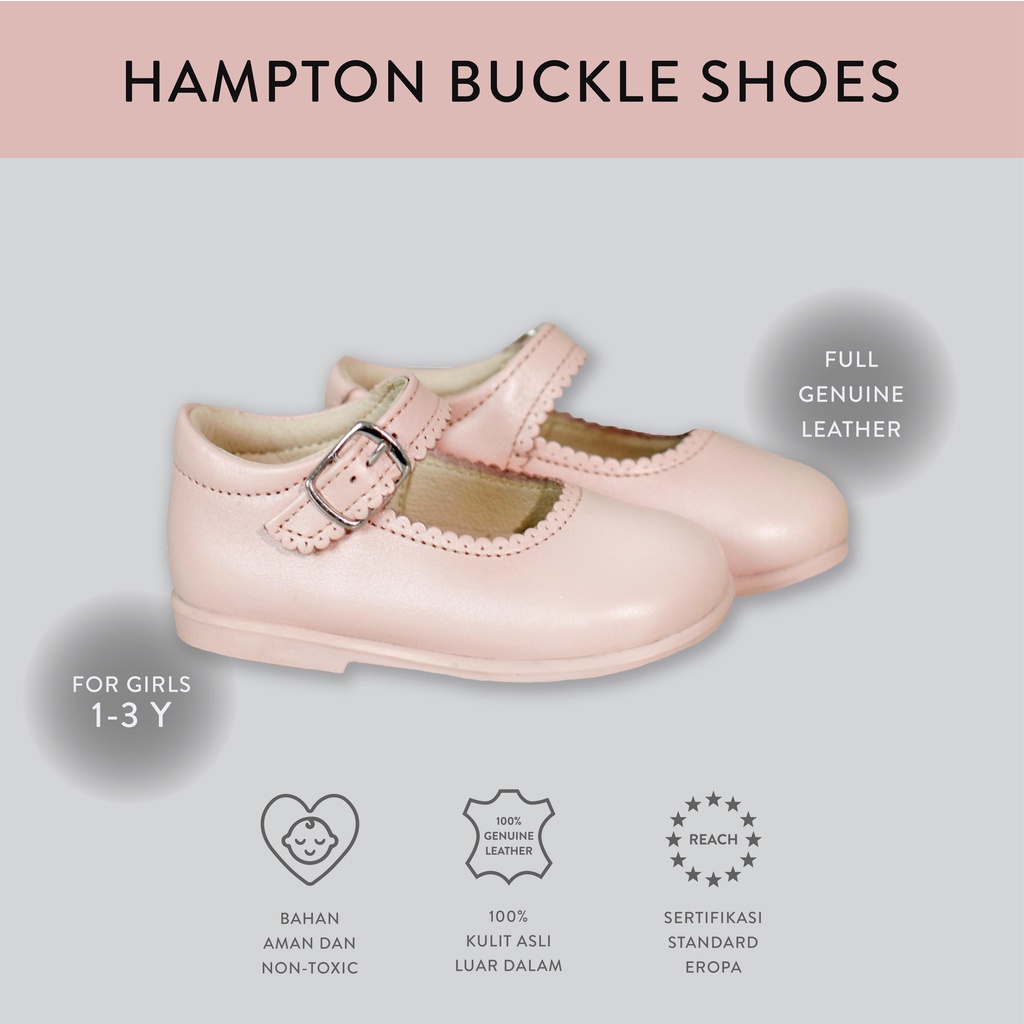 Jual Dear GG - Hampton Shoes in Baby Pink for Older Girls - 100% ...