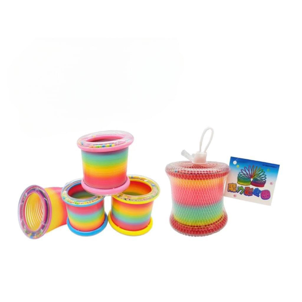 Jual SLINKY MAGIC MAINAN SPRING RAINBOW 8.5cm JUMBO MAINAN SPIRAL ...