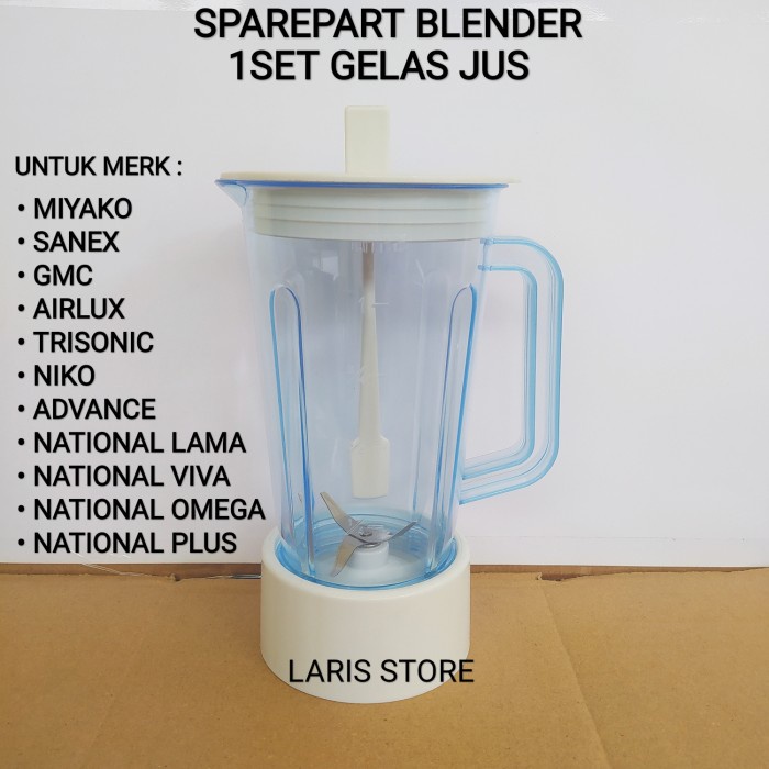 Jual GELAS TABUNG JUS + PISAU 1SET BLENDER MIYAKO NATIONAL ADVANCE ...