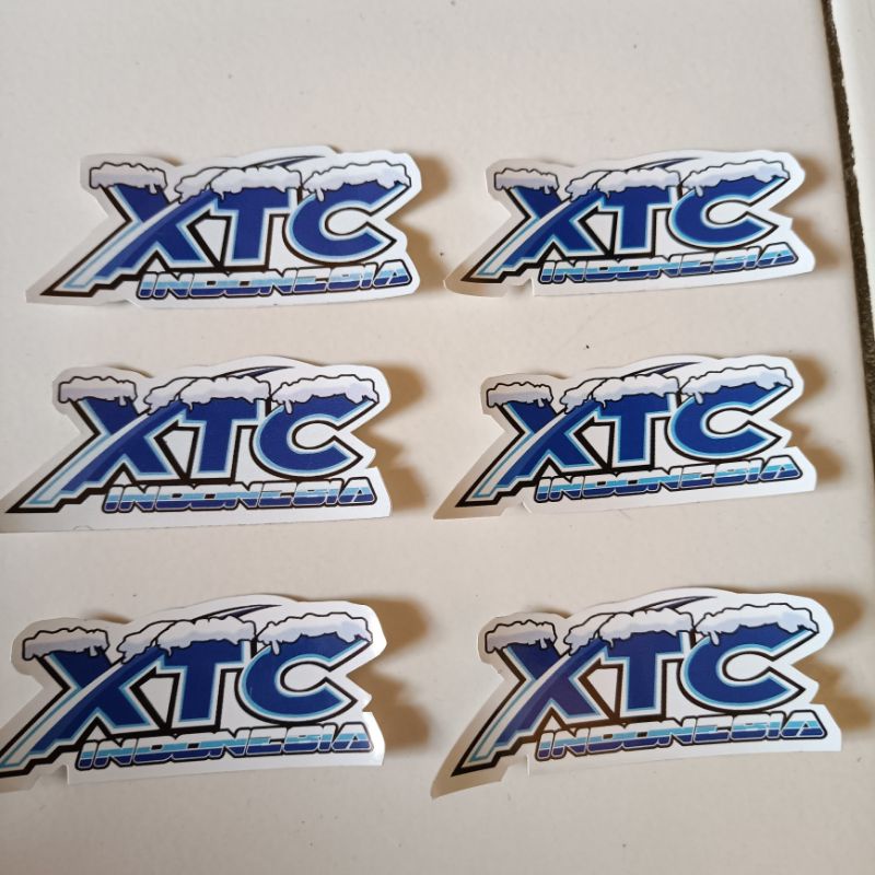 Jual Stiker logo isi enam pcs anti air Promo xtc indonesia | Shopee ...