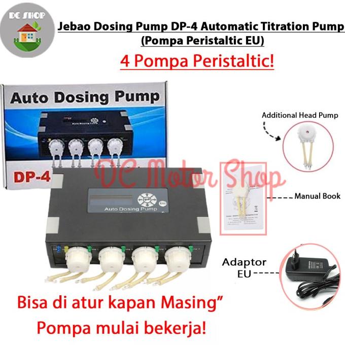 Jual Jebao Dosing Pump DP-4 Automatic Titration Pump / Pompa Peristaltic EU dc-motor90 Ayo Beli ...