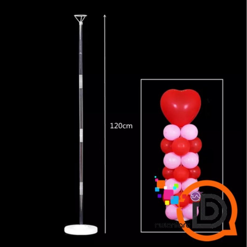 Jual STANDING TIANG DEKORASI BALON FOIL DAN LATEX 90CM Pule Base Balon ...