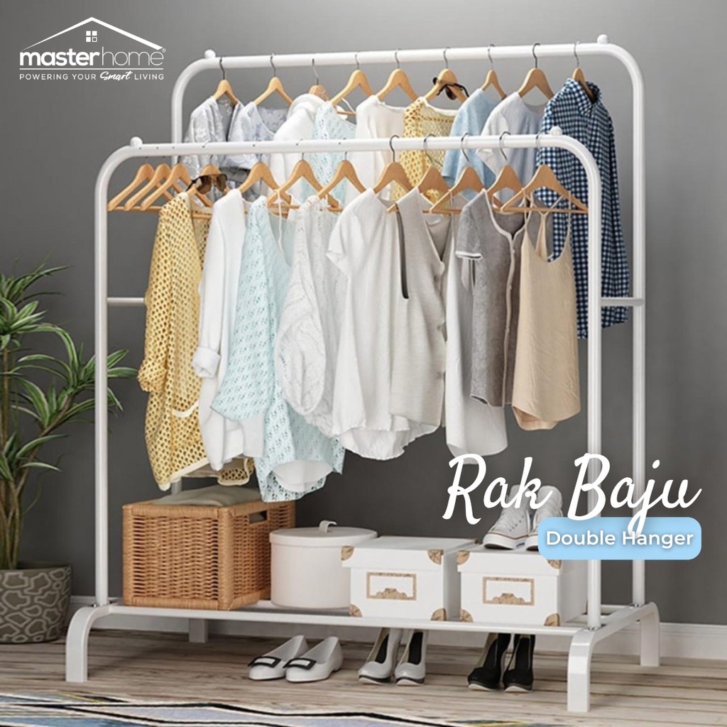 Jual Masterhome Stand Hanger Single Dan Double | Rak Gantung Pakaian ...