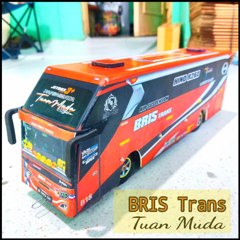 Jual Mainan Miniatur Bus Telolet Basuri Full Lampu | Shopee Indonesia