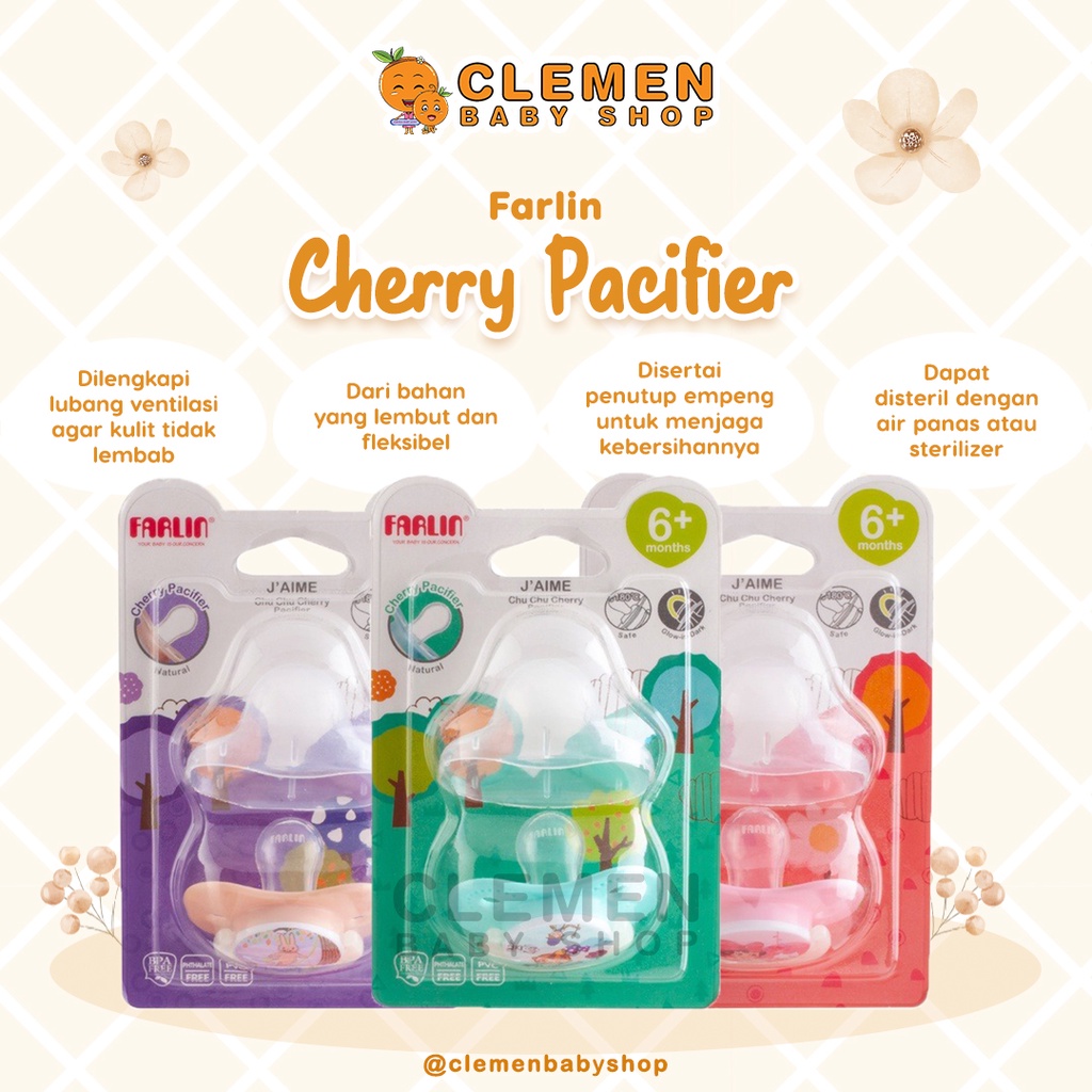 Jual Farlin Cherry Pacifier - Empeng Bayi | Shopee Indonesia